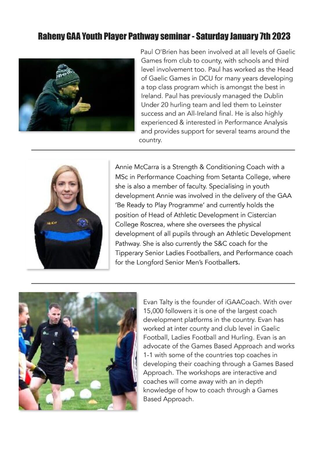 Athletic Development Seminar