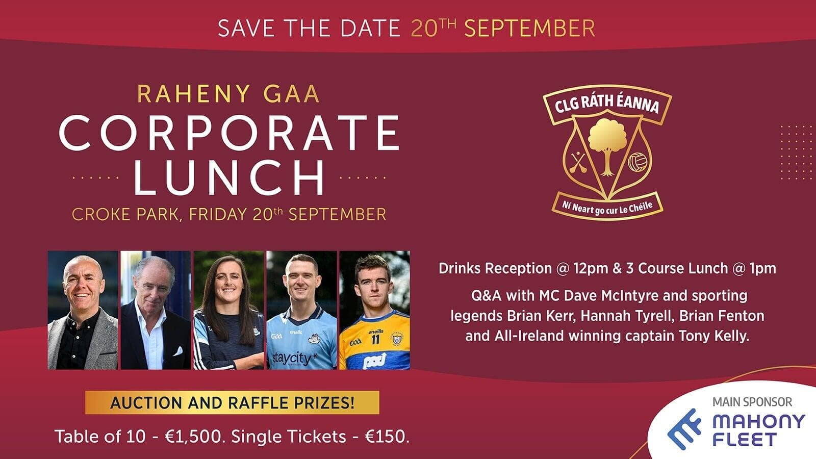 Raheny GAA Corporate Lunch 2024 | Raheny GAA